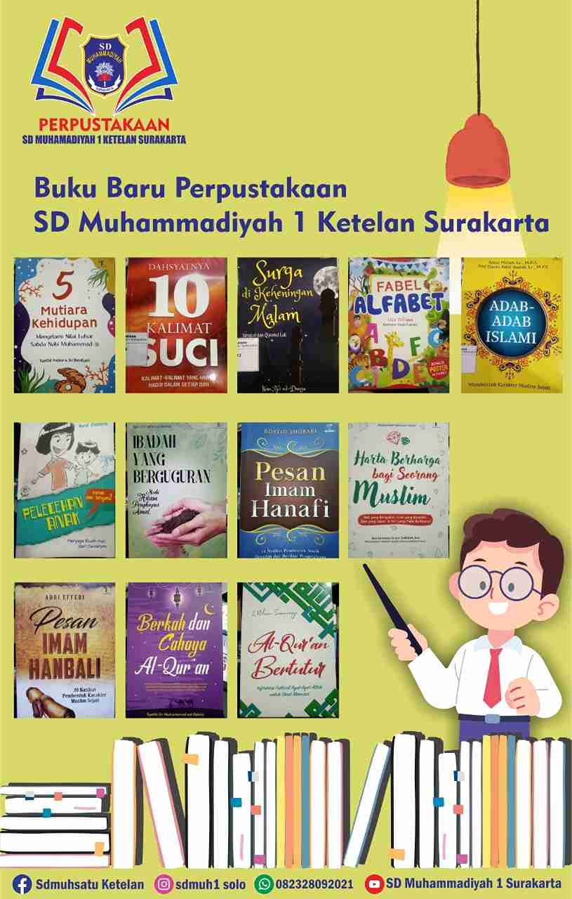 Buku Baru Perpustakaan - SD Muhammadiyah 1 Solo